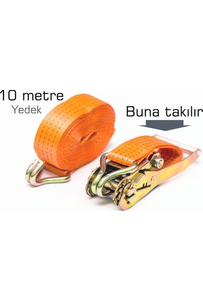 Spanzet Cırcırlı Yük Gerdirme Kemeri 10 Metre 090403 Spanzet Cırcırlı Yük Gerdirme Kemeri 10 Metre 090403
