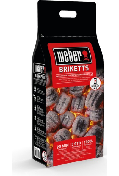 Weber Brıquette 4 Kg Mangal Kömürü