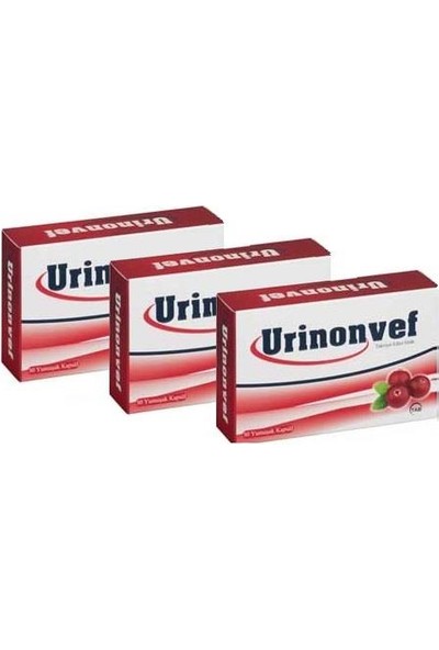 Tab Urinonvef 30 Tablet Meyve Aromalı - 3 Adet Tab Urinonvef 30 Tablet Meyve Aromalı - 3 Adet