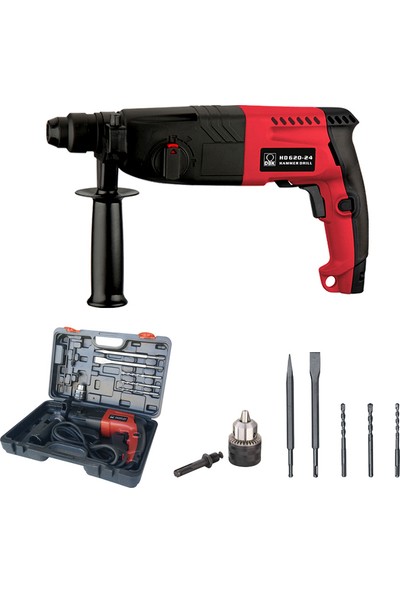 DBK HD620-24 620 Watt Aksesuarlı Kırıcı Delici (Çantalı)