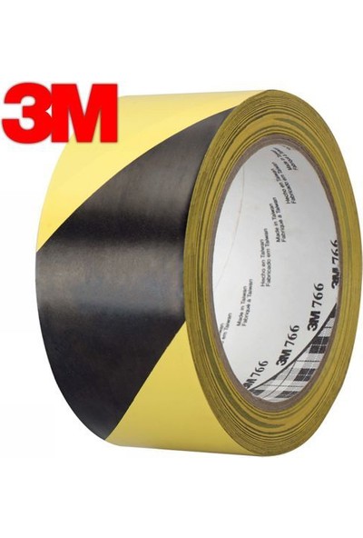 3M 766İ Vinil Bant 50Mmx33M Sarı-Siyah