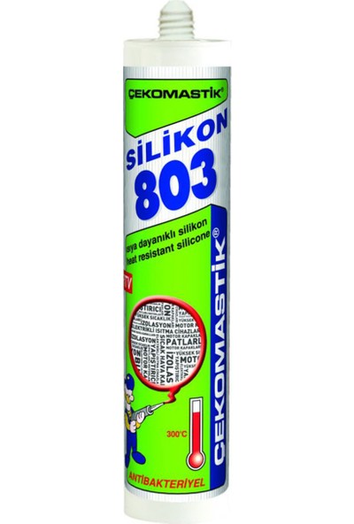 Çekomastik 803 300 'C Isıya Dayanıklı Kırmızı Silikon