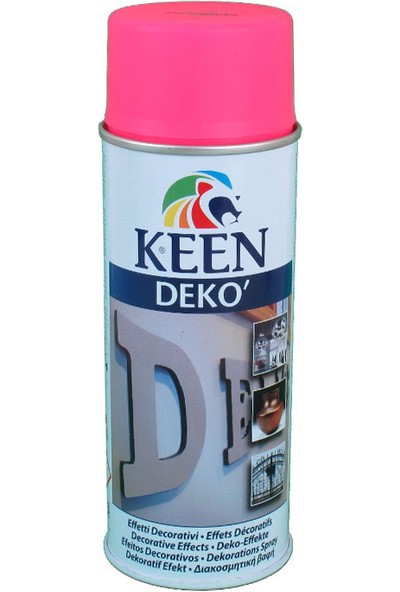 Keen Fosforlu Pembe Sprey Boya 400 Ml. Keen Fosforlu Pembe Sprey Boya 400 Ml.