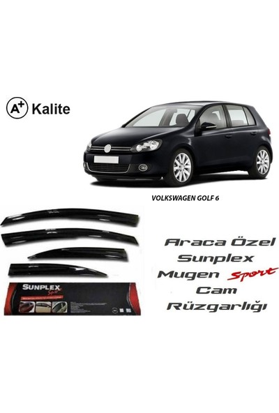 Sunplex Volkswagen Golf 6 Sunplex Mugen Tip Cam Rüzgarlığı Sunplex Volkswagen Golf 6 Sunplex Mugen Tip Cam Rüzgarlığı