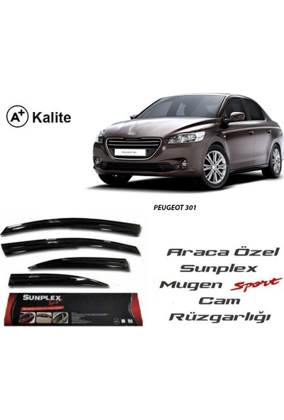 Sunplex Peugeot 301 4 Lü Sunplex Cam Rüzgarlıgı