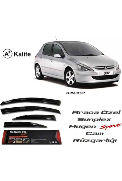 Sunplex Peugeot 307 4 Lü Sunplex Cam Rüzgarlıgı
