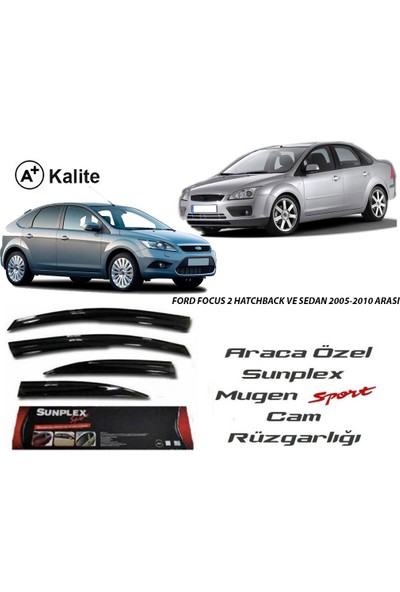Sunplex Ford Focus 2 2004-2010 Arası 4 Lü Sunplex Cam Rüzgarlıgı Sunplex Ford Focus 2 2004-2010 Arası 4 Lü Sunplex Cam Rüzgarlıgı