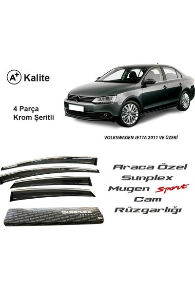 Sunplex Volkswagen Jetta Sunplex Mugen Tip Cam Rüzgarlığı Sunplex Volkswagen Jetta Sunplex Mugen Tip Cam Rüzgarlığı