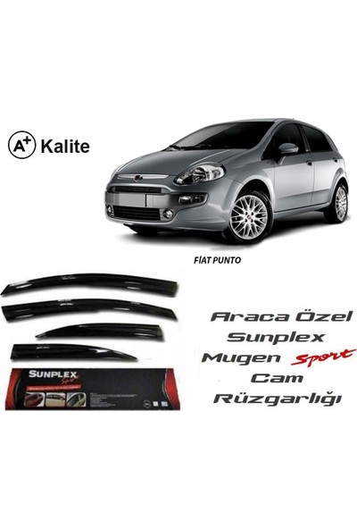 Sunplex Fiat Punto Sunplex Mugen Tip 4'Lü Cam Rüzgarlığı Sunplex Fiat Punto Sunplex Mugen Tip 4'Lü Cam Rüzgarlığı