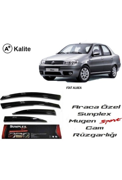 Sunplex Fiat Albea Sunplex Mugen Tip 4'Lü Cam Rüzgarlığı Sunplex Fiat Albea Sunplex Mugen Tip 4'Lü Cam Rüzgarlığı