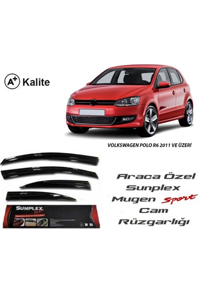 Sunplex Volkswagen Polo R6 Sunplex Mugen Tip 4'Lü Cam Rüzgarlığı Sunplex Volkswagen Polo R6 Sunplex Mugen Tip 4'Lü Cam Rüzgarlığı