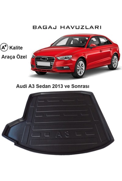 Gün-San Audi A3 Sedan 2013 Ve Sonrası 3D Bagaj Havuzu Gün-San Audi A3 Sedan 2013 Ve Sonrası 3D Bagaj Havuzu