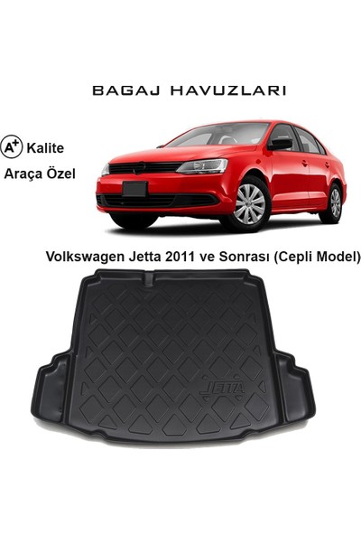 Gün-San Volkswagen Jetta 2011 Ve Sonrası 3D Bagaj Havuzu (Cepli Model) Gün-San Volkswagen Jetta 2011 Ve Sonrası 3D Bagaj Havuzu (Cepli Model)