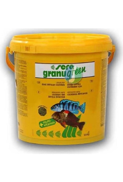 Sera Granugreen 250 Gr Bitkisel Cichlid Balık Yem Sera Granugreen 250 Gr Bitkisel Cichlid Balık Yem