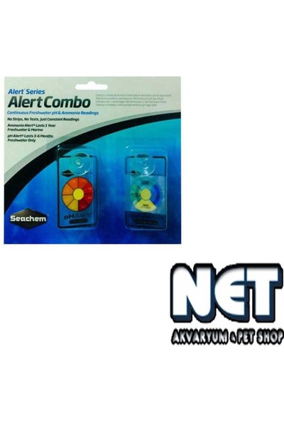 Seachem Alert Combo Ph Ve Amonyak Göstergesi Seachem Alert Combo Ph Ve Amonyak Göstergesi