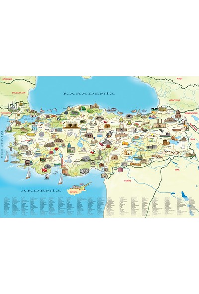 Art Puzzle Türkiye Kültür Haritası 300 Xxl Parça Puzzle Art Puzzle Türkiye Kültür Haritası 300 Xxl Parça Puzzle