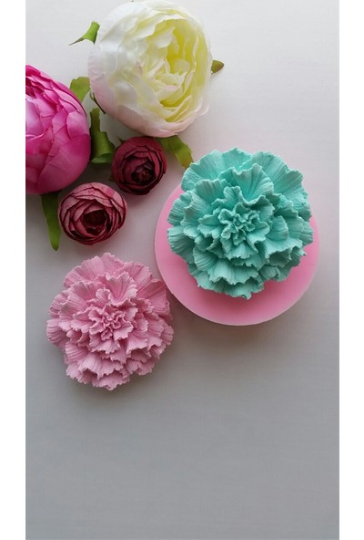 Pasta Mağaza Açan Çiçek Silikon,Mum,Kokulu Taş Kalıbı