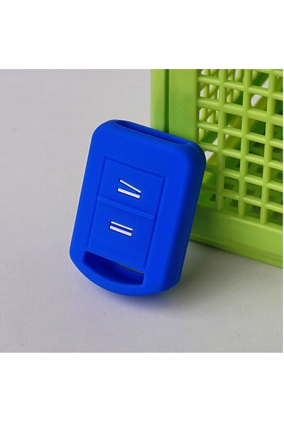 Gsk Opel Corsa,Corsa C Anahtar Kabı Koruyucu Kılıf 2 Tuş-Mavi