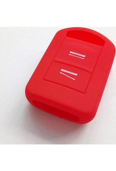 Gsk Opel Corsa,Corsa C Anahtar Kabı Koruyucu Kılıf 2 Tuş-Kırmızı