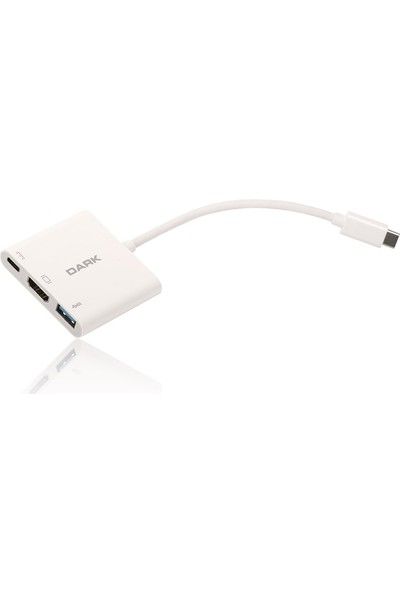 Dark 3in1 USB3.1 Type C Erkek - USB 3.0 / HDMI Dönüştürücü (4K UHD)/USB 3.1 Type C Şarj Dönüştürücü(DK-AC-U31X32) Dark 3in1 USB3.1 Type C Erkek - USB 3.0 / HDMI Dönüştürücü (4K UHD)/USB 3.1 Type C Şarj Dönüştürücü(DK-AC-U31X32)