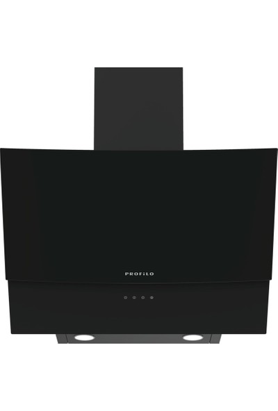 Profilo Dve6G560 Siyah Duvar Tipi Eğimli Cam Davlumbaz Profilo Dve6G560 Siyah Duvar Tipi Eğimli Cam Davlumbaz