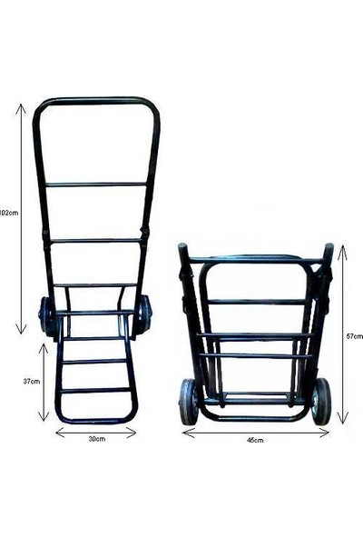 Bant Marketim Katlanır Yük Taşıma Arabası Portatif Tip