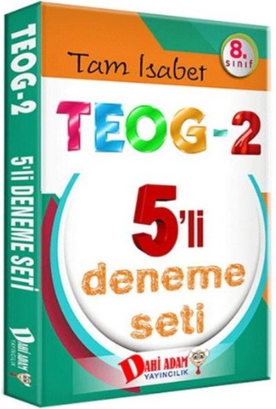 Dahi Adam Yayıncılık 8. Sınıf Teog 2 5 Li Deneme Seti Dahi Adam Yayıncılık 8. Sınıf Teog 2 5 Li Deneme Seti
