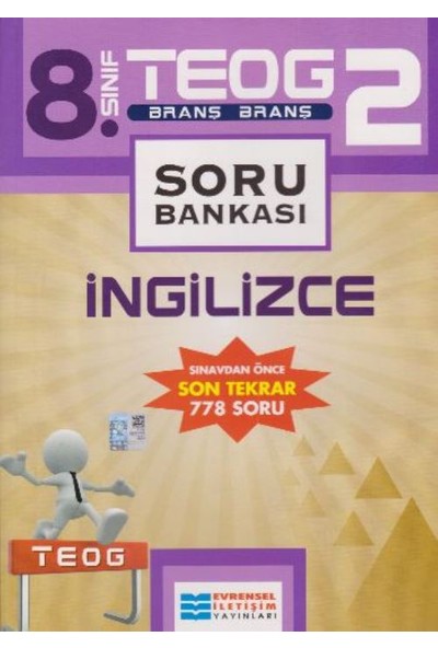 Evrensel İletişim Yayınları 8. Sınıf Teog 2 İngilizce Soru Bankası