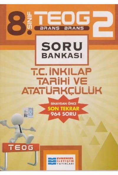 Evrensel İletişim Yayınları 8. Sınıf Teog 2 T.C. İnkılap Tarihi Ve Atatürkçülük Soru Bankası Evrensel İletişim Yayınları 8. Sınıf Teog 2 T.C. İnkılap Tarihi Ve Atatürkçülük Soru Bankası