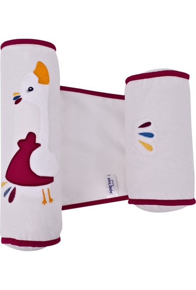 Sevi Bebe Yuvarlak Güvenli Yan Yatış Yastığı Kırmı Sevi Bebe Yuvarlak Güvenli Yan Yatış Yastığı Kırmı