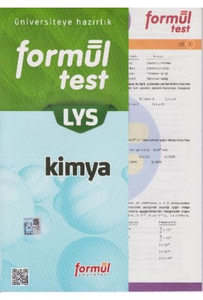 Formül Yayınları Lys Kimya Yaprak Test