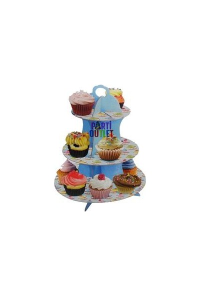 Partioutlet Pasta Desenli Kek Standı Partioutlet Pasta Desenli Kek Standı