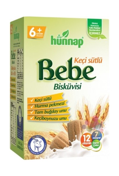 hünnap Keçi Sütlü Bebe Bisküvisi 400 gr