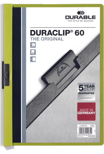 Durable Duraclıp Orıgınal 60 Sf. Kapasiteli - Sarı
