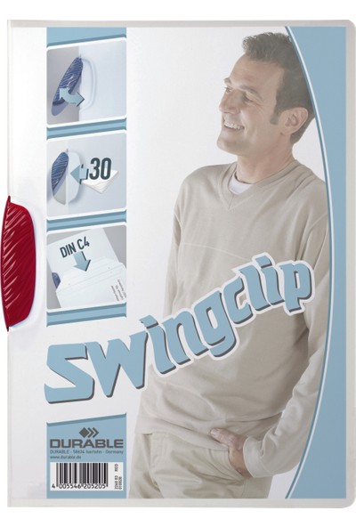 Durable Swıngclıp 30 Sf. Kapasiteli - Kırmızı