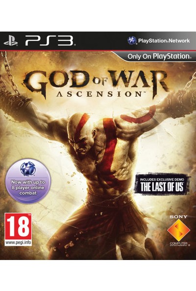 Sony Türkçe Pal 2 God Of War Ascension Ps3