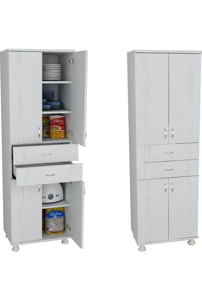 Evistro Lake Banyo Mutfak Boy Dolabı Çift Çekmeceli Geniş Evistro Lake Banyo Mutfak Boy Dolabı Çift Çekmeceli Geniş