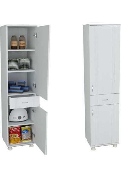 Evistro Lake Çok Amaçlı Banyo Mutfak Boy Dolabı Tek Çekmeceli Evistro Lake Çok Amaçlı Banyo Mutfak Boy Dolabı Tek Çekmeceli