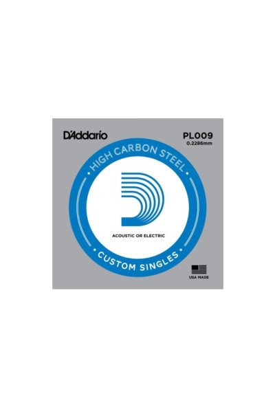 Daddarıo Pl009 Elektro Tek Tel Plain Steel 009 Mi Teli
