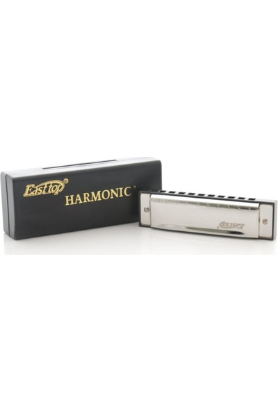 East Top T10-3 Mızıka 10 Holes C Tune Octave Harmonica Chromatic Mouth Organ East Top T10-3 Mızıka 10 Holes C Tune Octave Harmonica Chromatic Mouth Organ