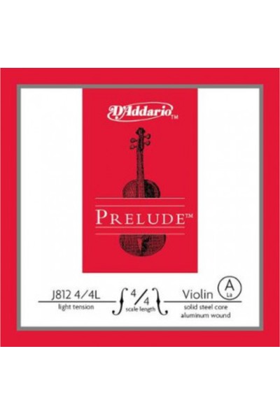 D'Addario J812 4/4M Prelude A Keman Teli (La) D'Addario J812 4/4M Prelude A Keman Teli (La)