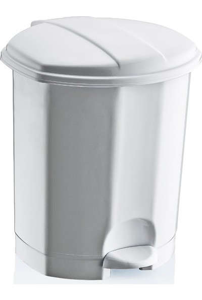 Vienev 5 lt Pedallı Çöp Kovası Beyaz