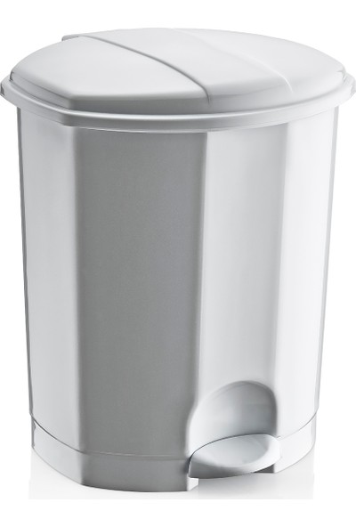 Dünya Plastik 50 lt Pedallı Çöp Kovası Beyaz Dünya Plastik 50 lt Pedallı Çöp Kovası Beyaz