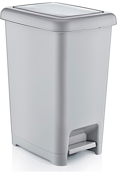 Vienev 15 lt Slim Pedallı Çöp Kovası Gri Vienev 15 lt Slim Pedallı Çöp Kovası Gri