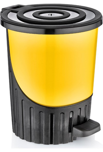 Vienev 8 lt Renkli Pedallı Çöp Kovası