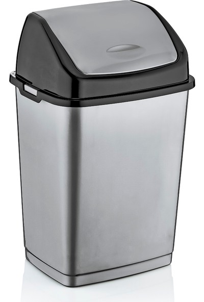 Vienev 50 lt Fantasy Çöp Kovası Siyah