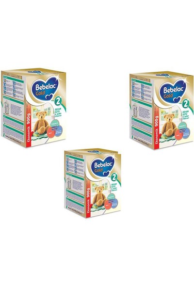 Bebelac Gold 2 Devam Sütü 900 gr - 3'lü Bebelac Gold 2 Devam Sütü 900 gr - 3'lü