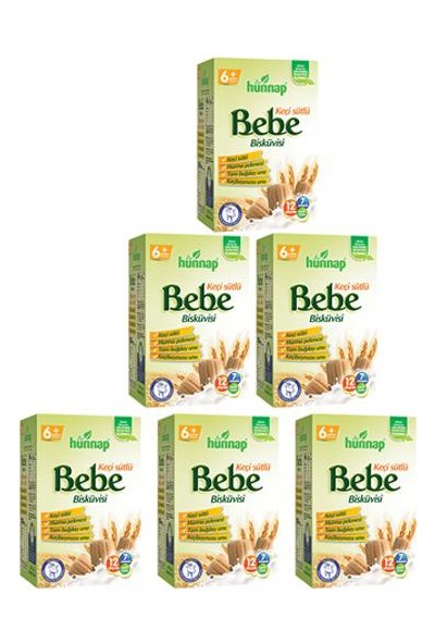 hünnap Keçi Sütlü Bebe Bisküvisi 400 gr - 6'lı