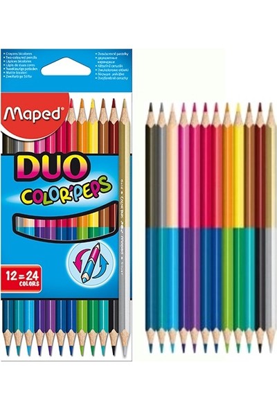 Maped Çift Uçlu Kuru Boya 24 Renk 829600