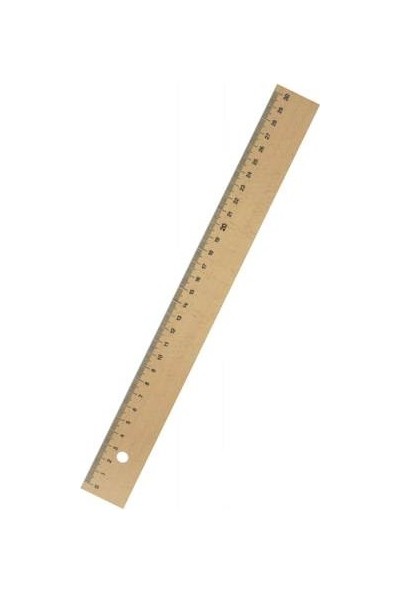 Hatas Cetvel Tahta Takviyesiz 30 Cm 00035